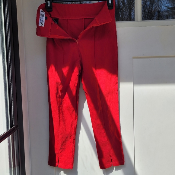 Hell Bunny | Pants & Jumpsuits | Hellbunny Womens Red Capri Pants Size ...